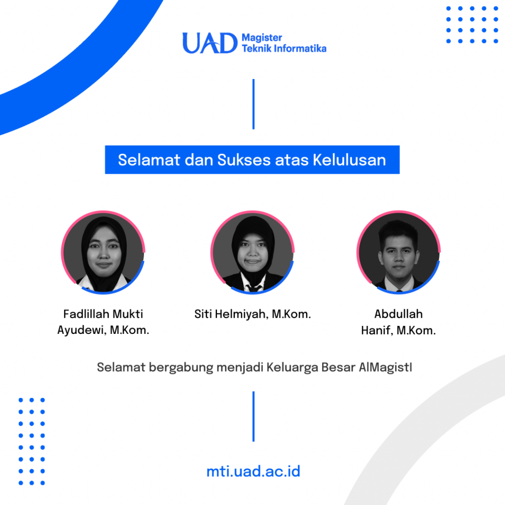 YUDISIUM KELULUSAN MTI UAD PERIODE OKTOBER 2020 - MTI UAD