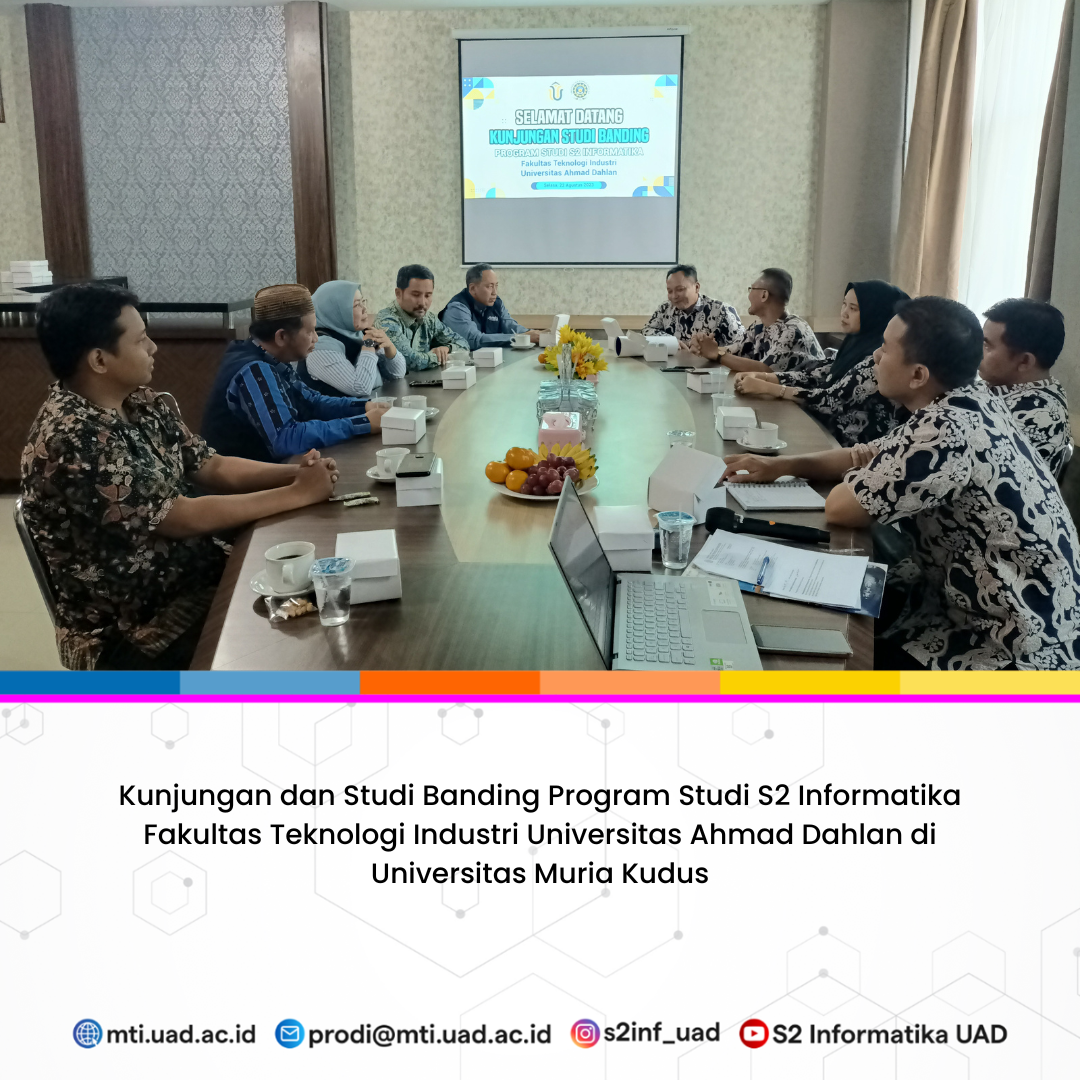 Kunjungan dan Studi Banding Program Studi S2 Informatika Fakultas ...