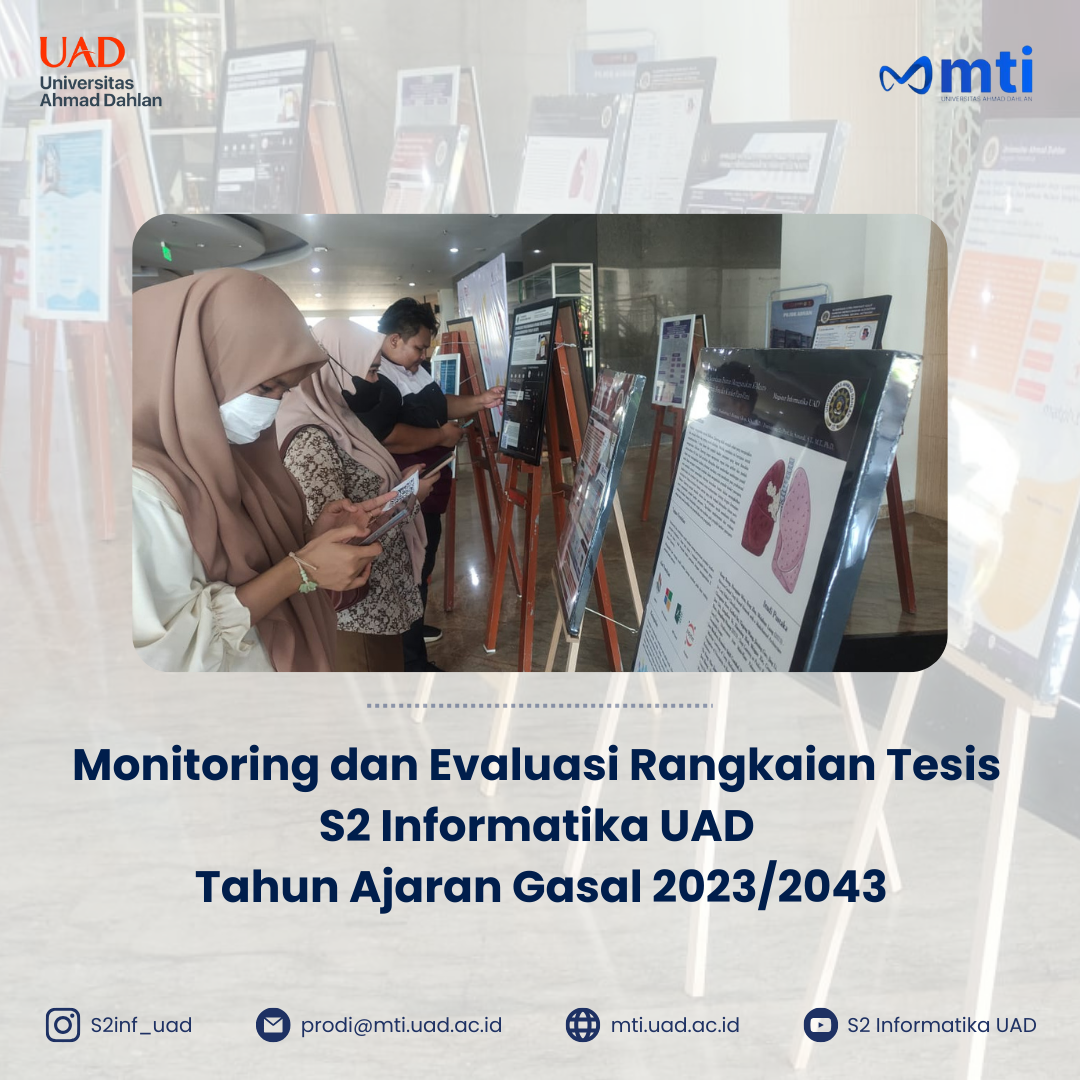 Monitoring dan Evaluasi Rangkaian Tesis S2 Informatika UAD Tahun Ajaran ...