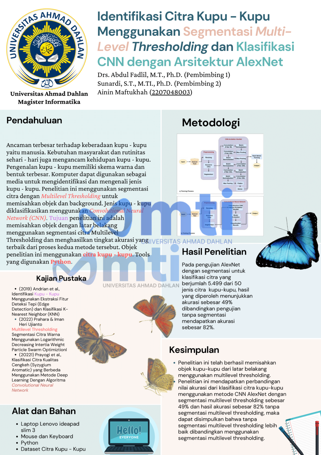 Identifikasi Citra Kupu - Kupu Menggunakan Segmentasi Multi- Level ...